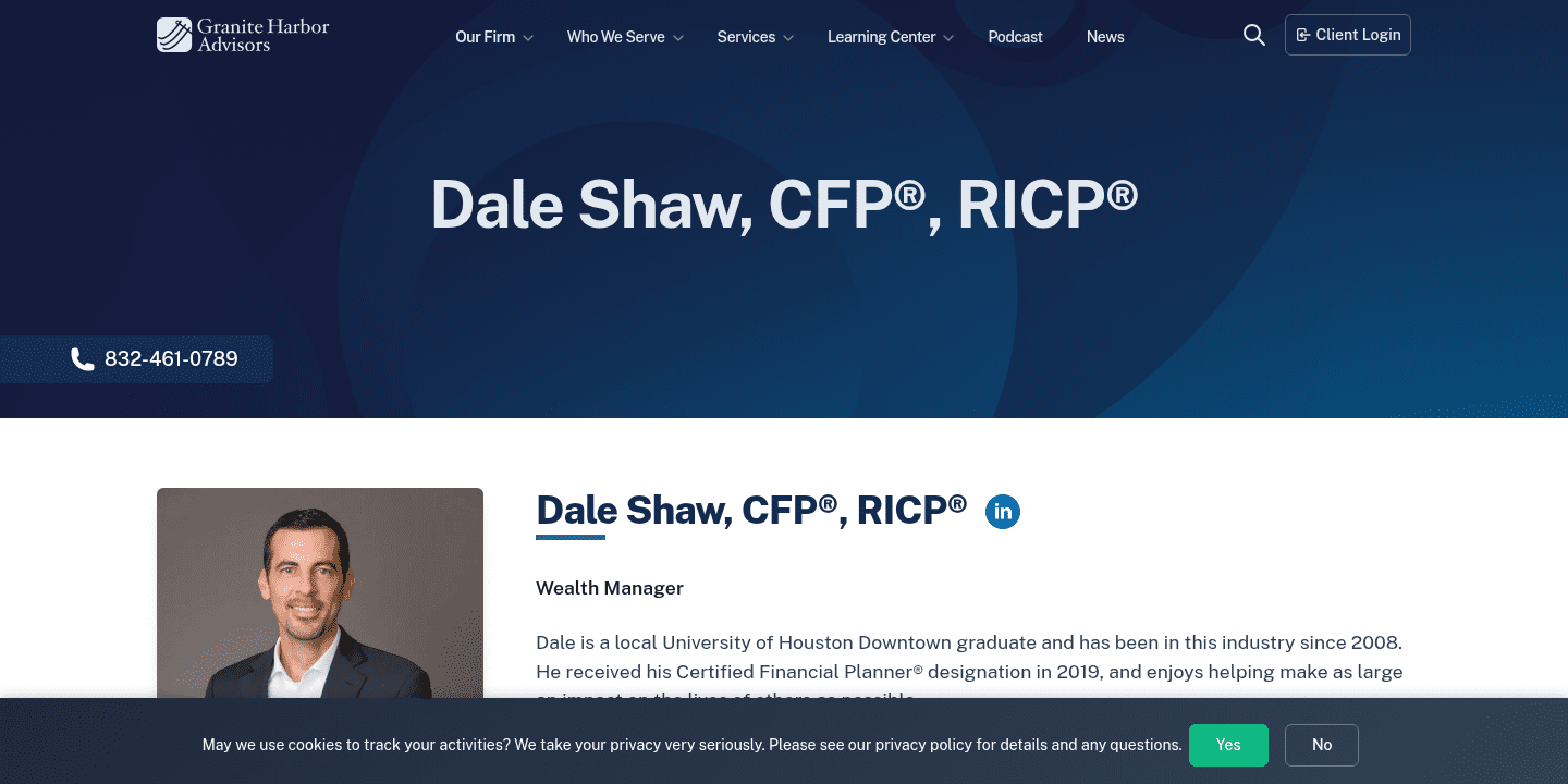 Dale Shaw | Granite Harbor Advisors