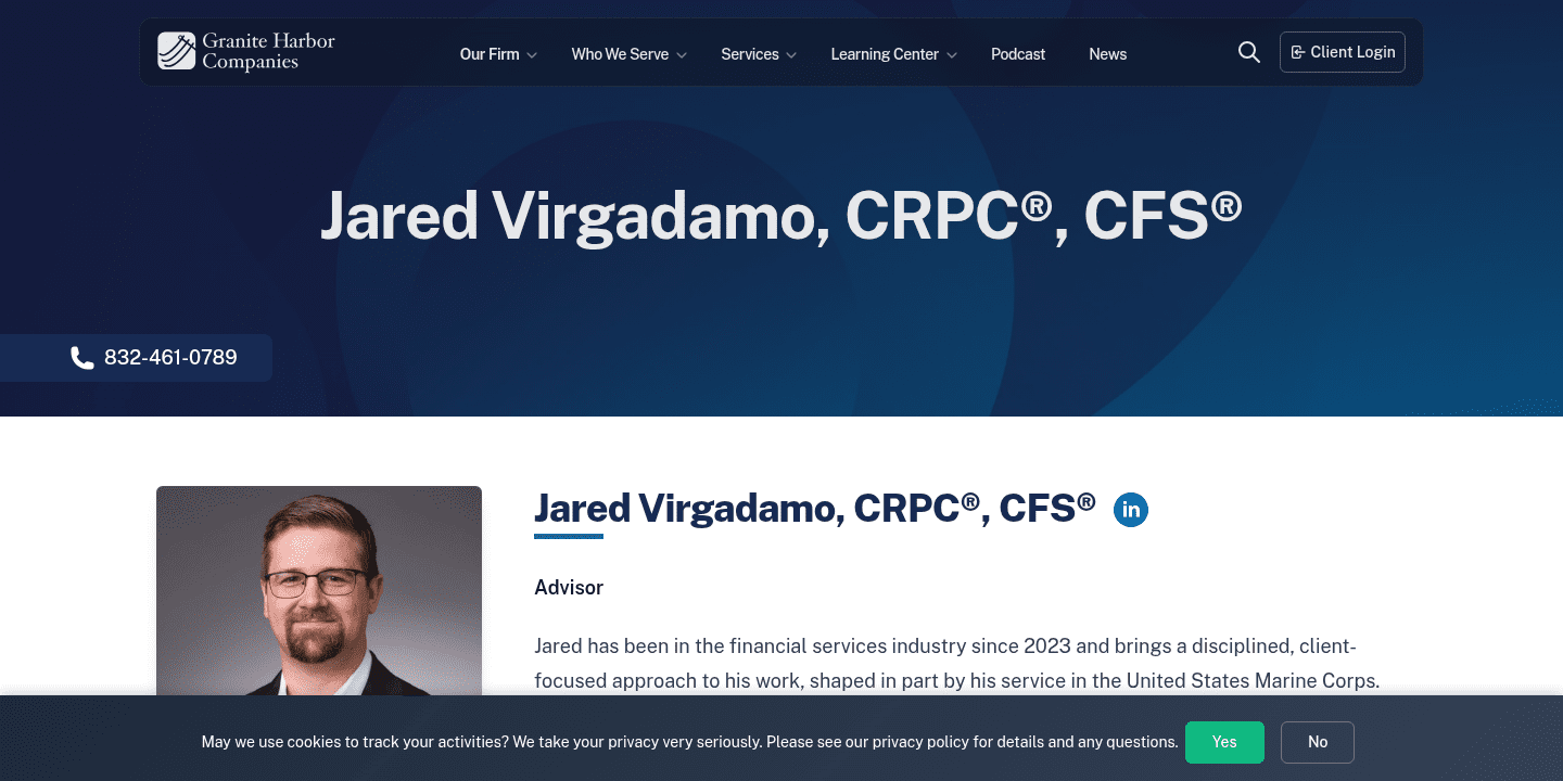 Jared Virgadamo | Granite Harbor Advisors