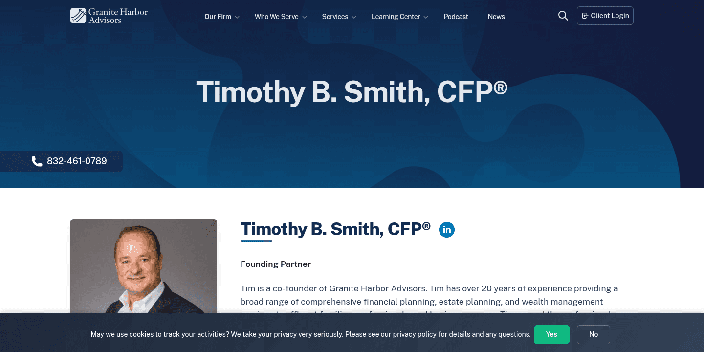 Timothy B. Smith | Granite Harbor Advisors